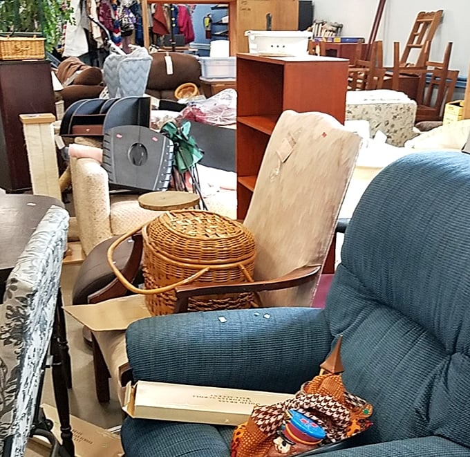 The furniture section&mdash;where that perfect reading chair you never knew you needed patiently waits among the castoffs.