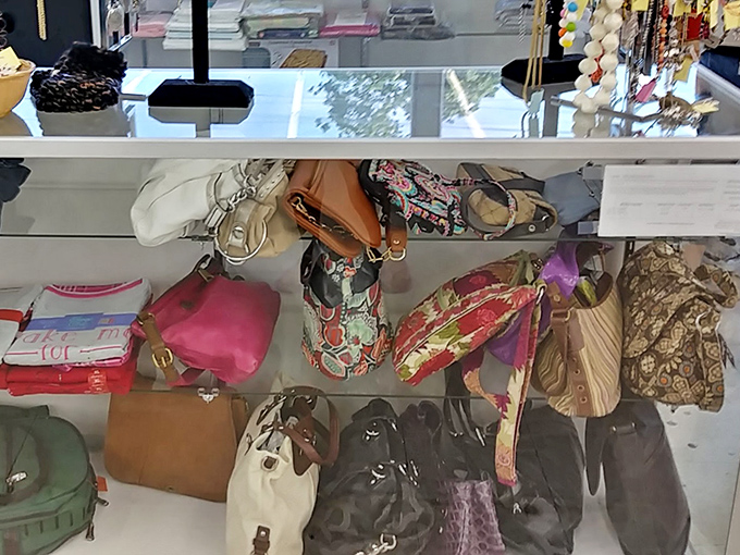 Handbag heaven&mdash;where designer dreams and practical carryalls wait for the right shoulder to come along.