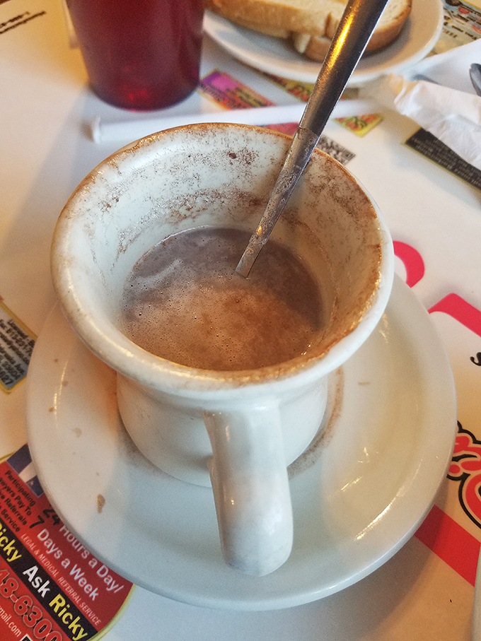 Coffee served in the classic white mug &ndash; the vessel that has launched a million workdays and cured countless hangovers. Simple perfection in ceramic form.