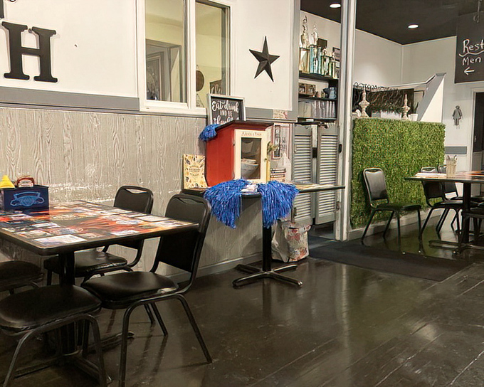 Every great pub needs a corner where regulars can catch the game while debating life's important questions, like "Another round?"