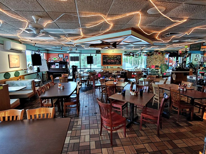 The dining room has that "come as you are" vibe that makes good food taste even better. No dress code, just an appetite requirement.