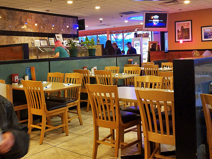 The dining room hums with conversation and clinking silverware &ndash; the universal soundtrack of people making good breakfast decisions.