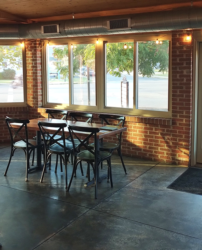 Sunlight streams through large windows, creating the perfect lighting for both your meal and your inevitable food photos.