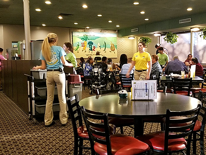 The bustling dining room hums with conversation and contentment &ndash; the soundtrack of a beloved local institution.