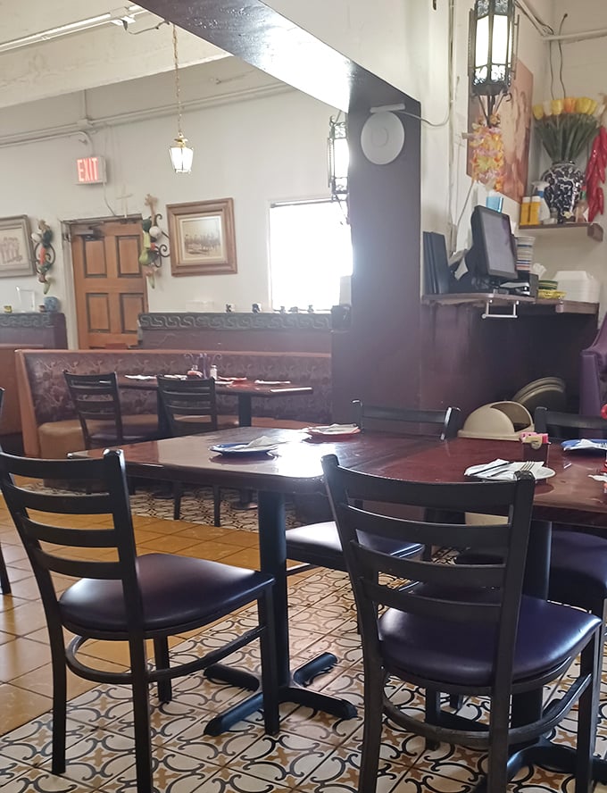 Warm wood, traditional tile, and comfortable seating create the perfect backdrop for the food memories you're about to make.