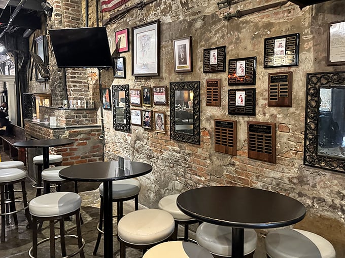 Exposed brick walls adorned with memorabilia tell stories of centuries past&mdash;if only these walls could share their recipes too.