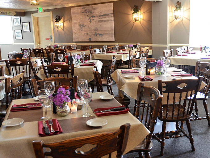 A dining room where every table has the best seat in the house, no reservations about that.