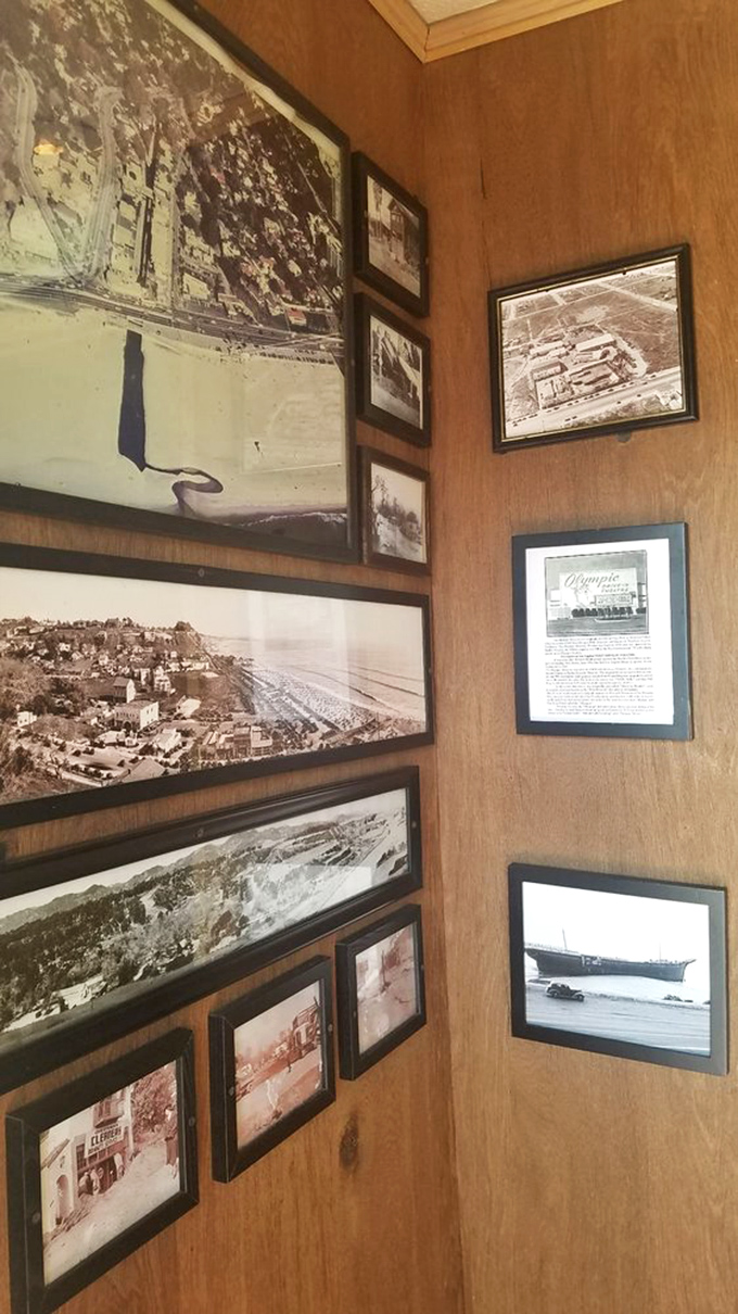 Historical photos line the walls, telling Santa Monica's story while you write your own over dinner and drinks.