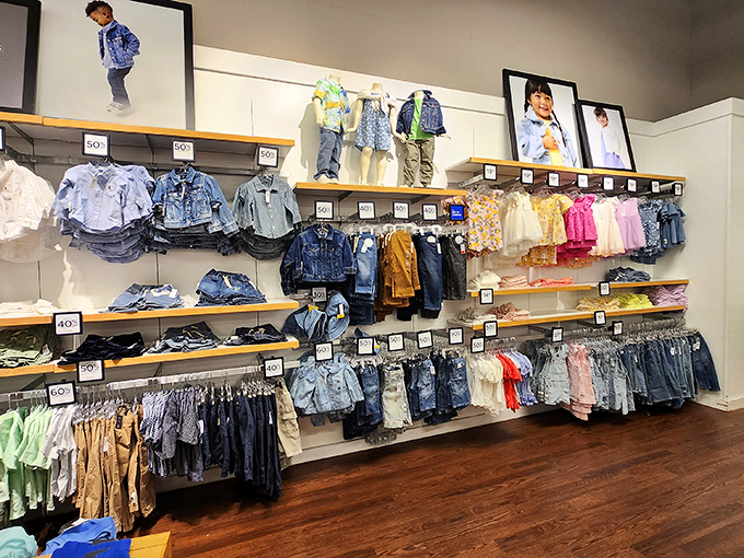 Tiny fashionistas-in-training can find their next playground-to-preschool ensemble, complete with miniature versions of adult styles.