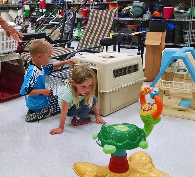 Young explorers discover that thrift store toy hunting offers more surprise and delight than any app&mdash;real-life treasure hunting at its finest.