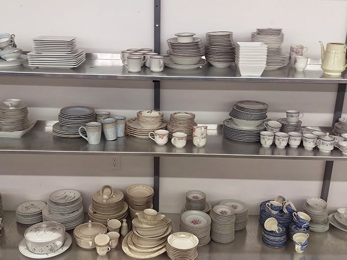 Dish paradise! Mismatched china creates unexpected tablescapes where your grandmother's pattern might reunite with its long-lost cousins.