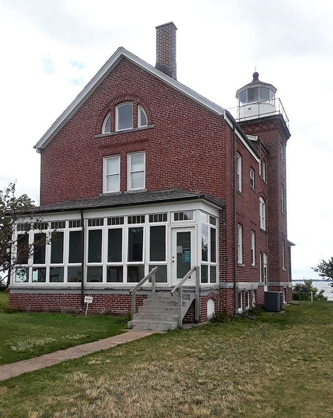 This historic lighthouse stands as South Bass Island's steadfast guardian, a brick sentinel that's witnessed centuries of Lake Erie's moods.