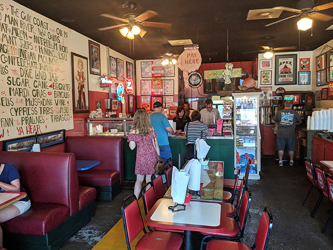 Where BBQ dreams come true &ndash; customers lining up for their moment of meat-induced bliss.