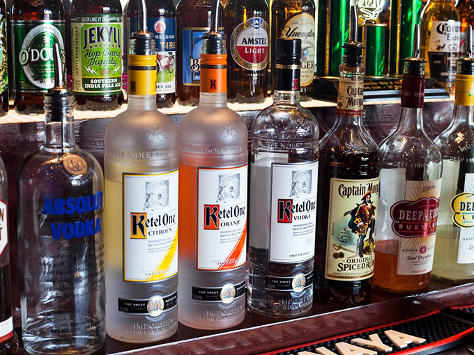 The bar lineup stands ready like a well-trained army, prepared to complement your meal or help you celebrate Tuesday's small victories.