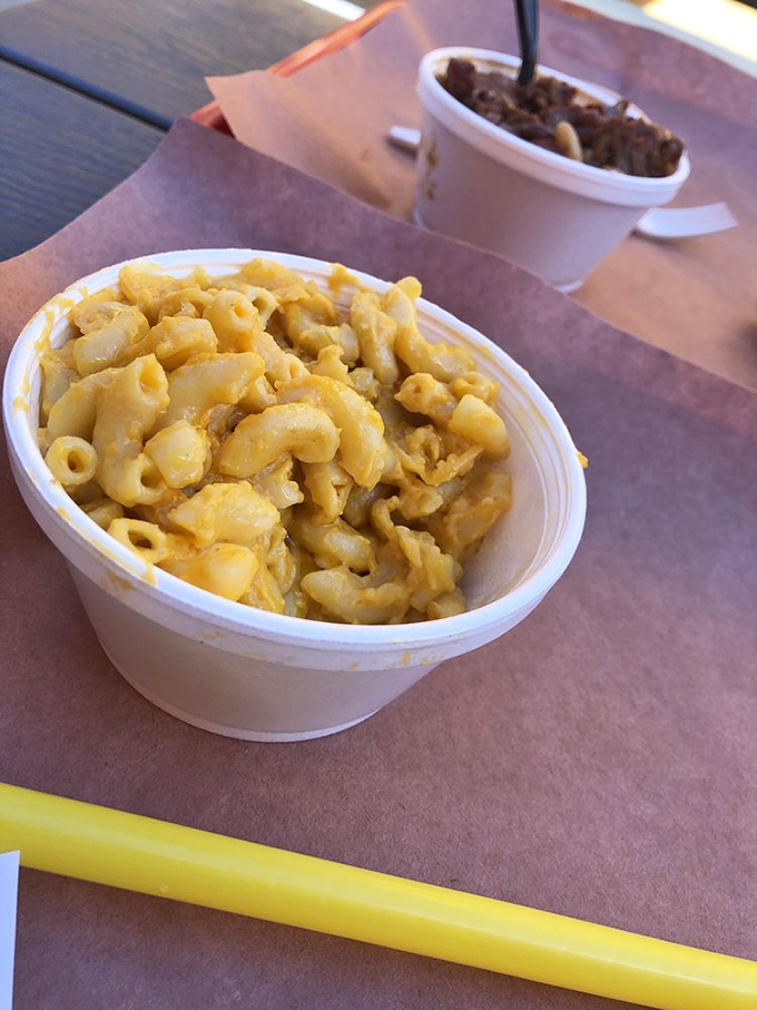 Mac and cheese that doesn't know it's a side dish. This creamy, golden masterpiece demands center stage on any barbecue plate.