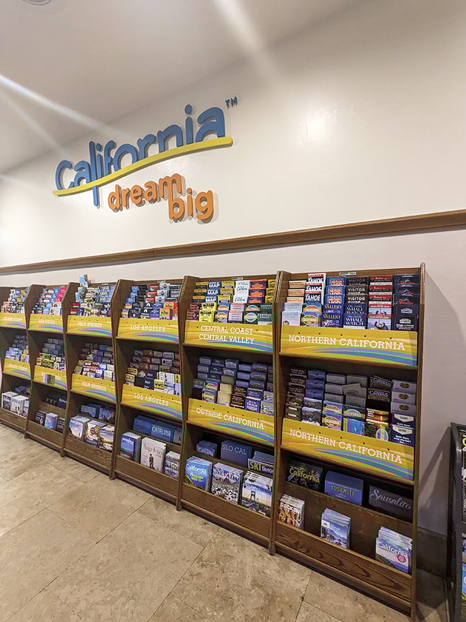 "Dream big" indeed &ndash; travel guides organized by region invite shoppers to plan their next California adventure.