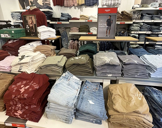 The carefully orchestrated chaos of casual menswear &ndash; where finding the perfect t-shirt feels like discovering buried treasure in a sea of options.