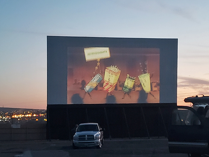 The dancing concession cartoon characters remind us that intermission isn't just a break&mdash;it's part of the experience.