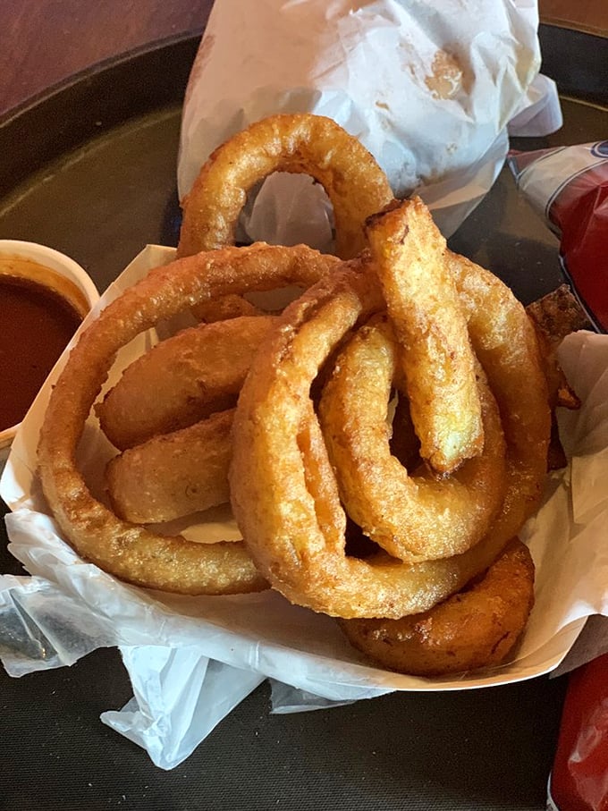 Onion rings with the perfect crunch-to-give ratio&mdash;the kind that make you wonder why anyone bothers with those frozen imposters.