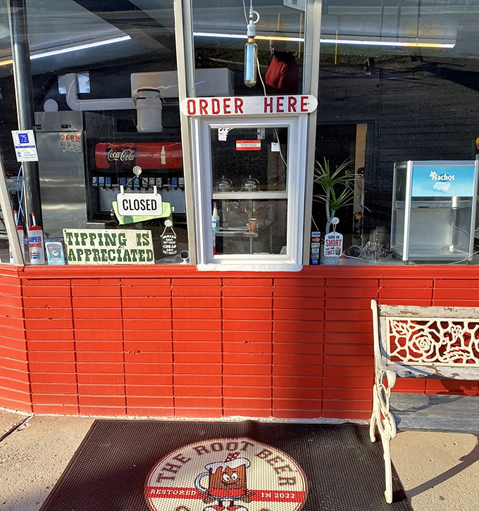ORDER HERE says the sign, as if you needed directions to the source of happiness at this classic American institution.