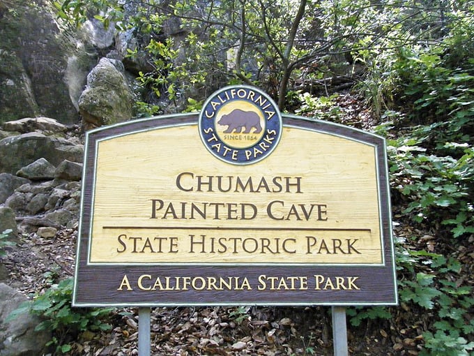 California's iconic bear graces the sign marking this tiny but mighty state park&mdash;at just 7.5 acres, it packs more cultural significance per square foot than most.