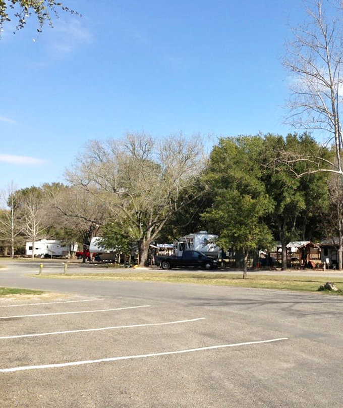 The RV camping area offers all the comforts of home with the added bonus of having paradise as your front yard.