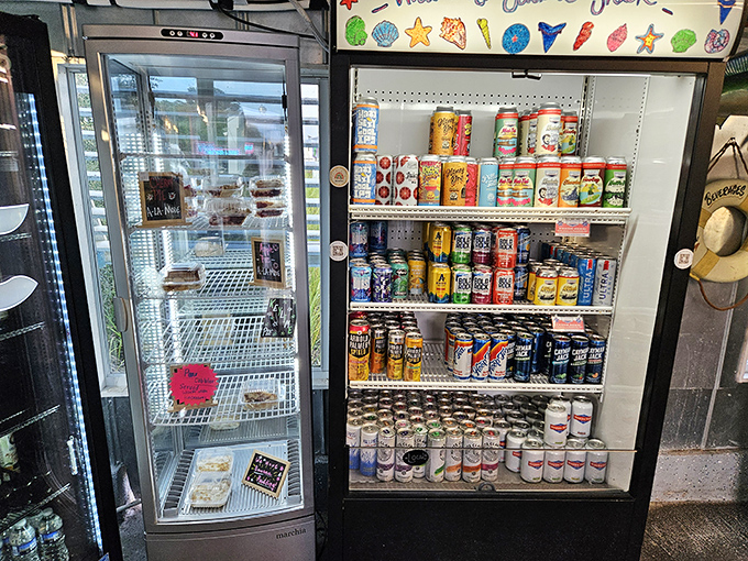 The beverage cooler – because after wrestling with crab legs, you've earned whatever cold drink your heart desires.