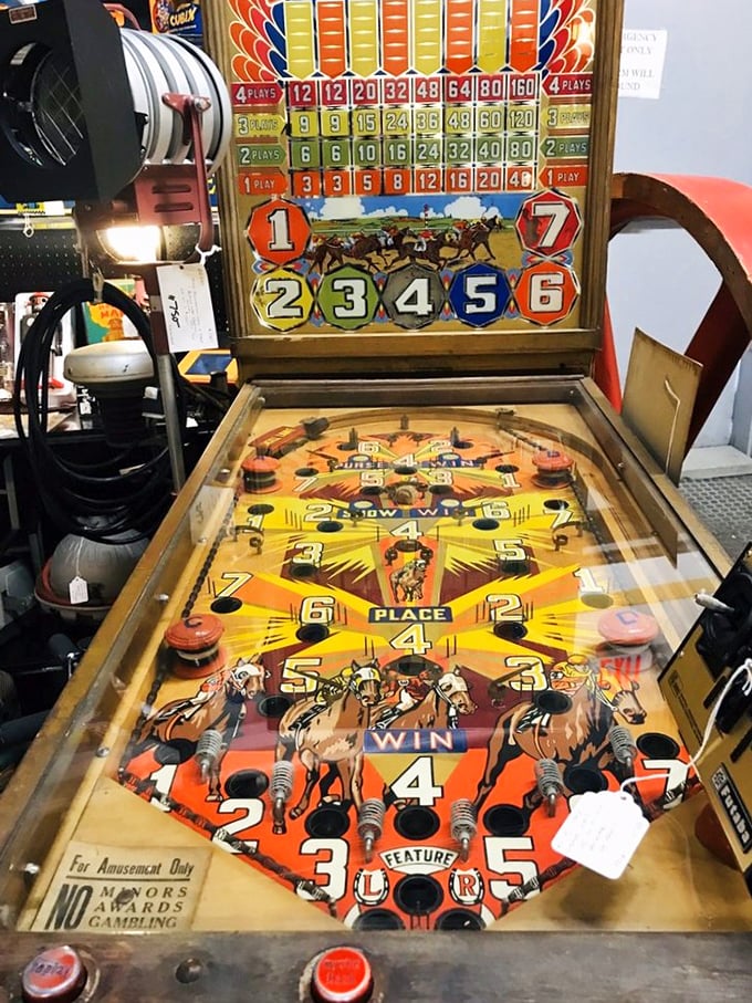 Before video games dominated entertainment, this horse racing pinball machine was the peak of interactive excitement. "For Amusement Only"&mdash;but what amusement!