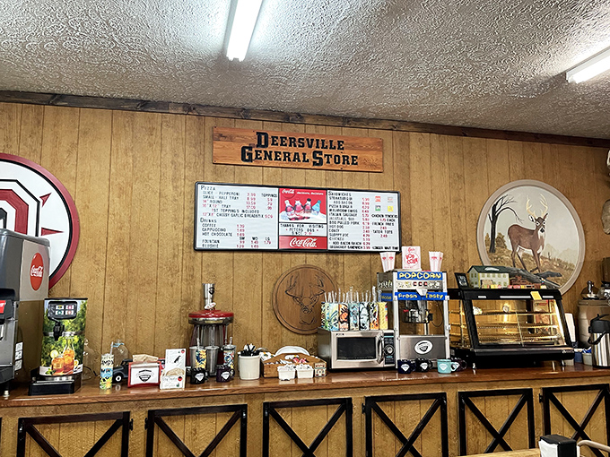 Behind every great general store is a counter that tells stories. The wood paneling has witnessed decades of ice cream decisions.