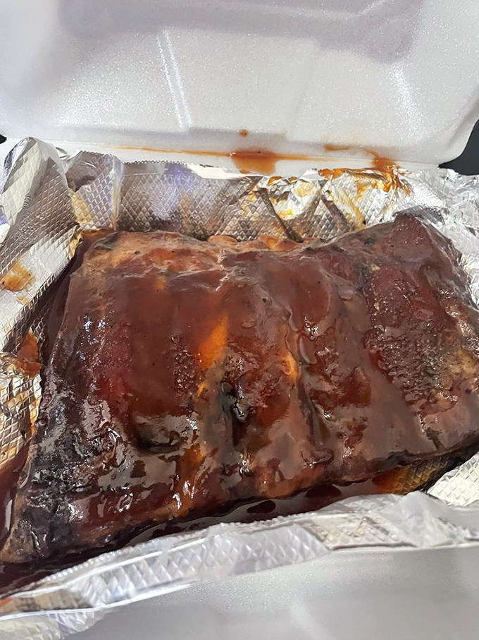 These ribs aren't just falling off the bone&mdash;they're practically jumping into your mouth. Sticky, smoky evidence that patience is indeed a virtue.