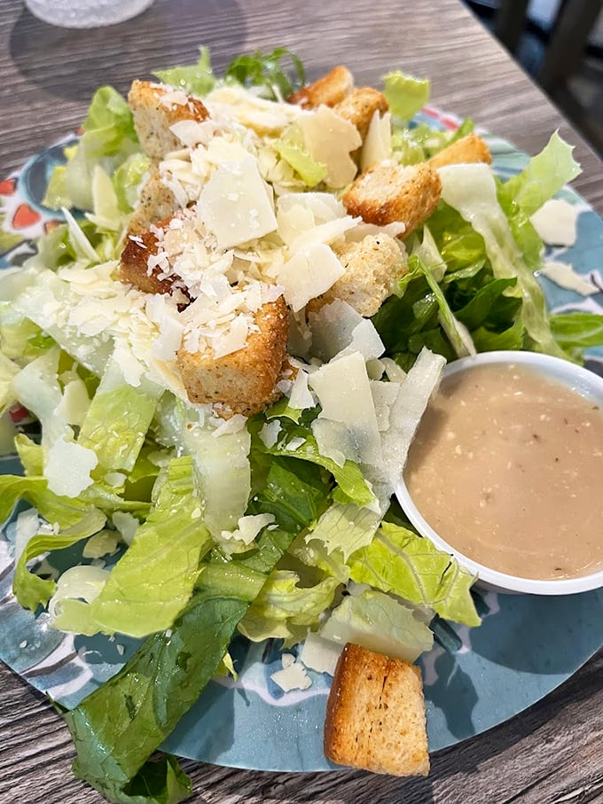 A Caesar salad that's actually worth ordering at a seafood joint&mdash;the perfect palate cleanser between crab-cracking sessions.