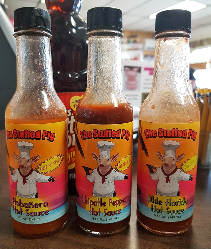 House-made hot sauces in varying degrees of heat &ndash; because in the Florida Keys, even condiments deserve their moment in the sun.