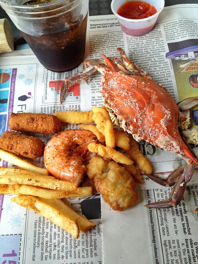 The seafood platter that makes you want to send a thank-you note to the Atlantic Ocean. That crab looks ready for its close-up!