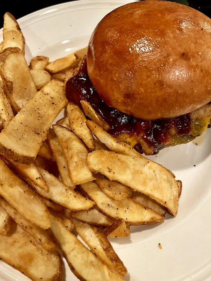 This isn't just a burger&mdash;it's a masterclass in balance, where a pillowy bun meets savory beef and sweet-tangy bacon marmalade.