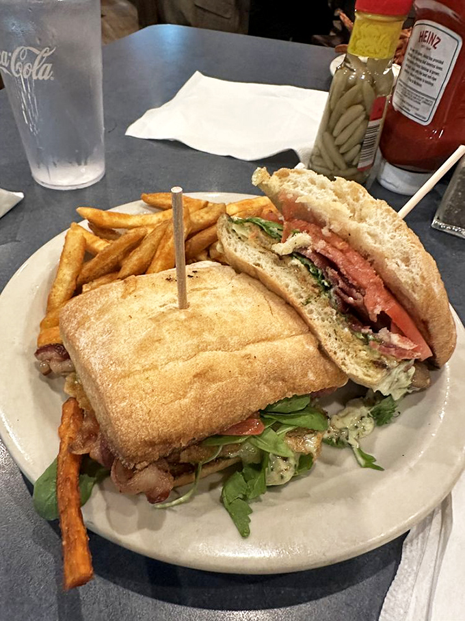 This sandwich isn't messing around&mdash;layers of smoked turkey, fresh veggies, and perfectly toasted bread create the lunch of champions.