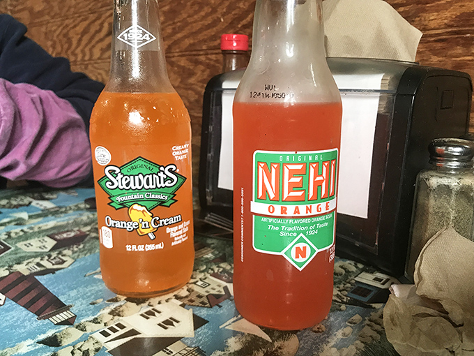 Old-school sodas in glass bottles&mdash;because some traditions are worth preserving. That first fizzy sip takes you straight back to simpler times.