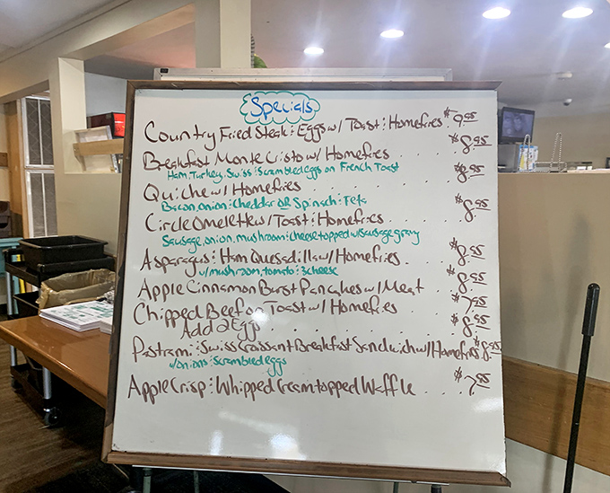 Today's specials board looks like a grocery list written by someone who really loves you.