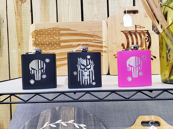 Flask collection that speaks volumes &ndash; from tactical black to surprising pink, these punisher-themed vessels are ready for your beverage of choice.