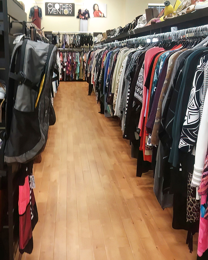 Navigate these well-organized aisles like a fashion explorer, discovering treasures previous owners inexplicably surrendered to the fashion gods.
