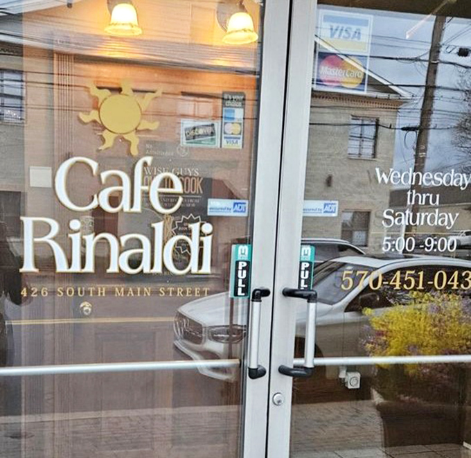 The front door promises authentic Italian dining and delivers on that promise Wednesday through Saturday. Mark your calendar accordingly.