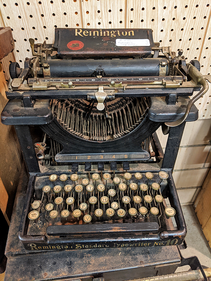 This Remington typewriter has probably written love letters, business proposals, and maybe even the great American novel nobody ever published.