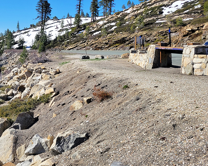 No velvet ropes or admission tickets here&mdash;just stone walls framing a view that belongs in an art gallery. The Sierra's masterpiece, displayed for all.