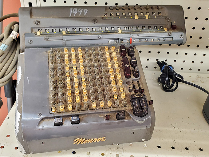 Another mechanical marvel from yesteryear, priced at $14.99. Someone's accounting homework from 1965 could be your conversation piece tomorrow.