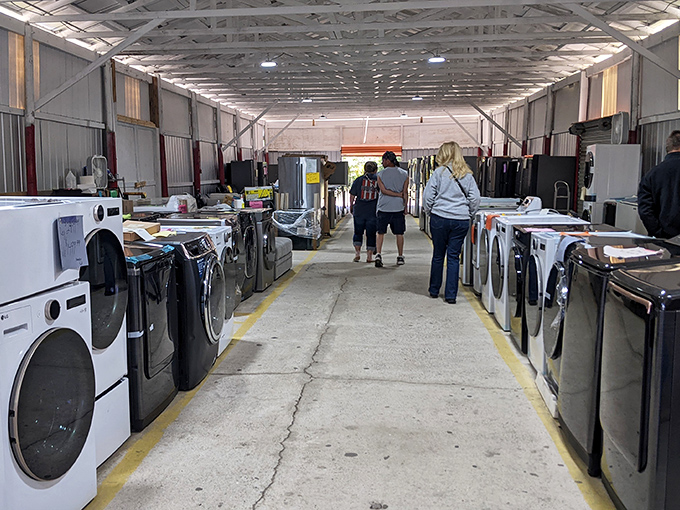 Appliance alley might not sound exciting until you need a washer and discover significant savings. Practical shopping with a treasure-hunting twist!