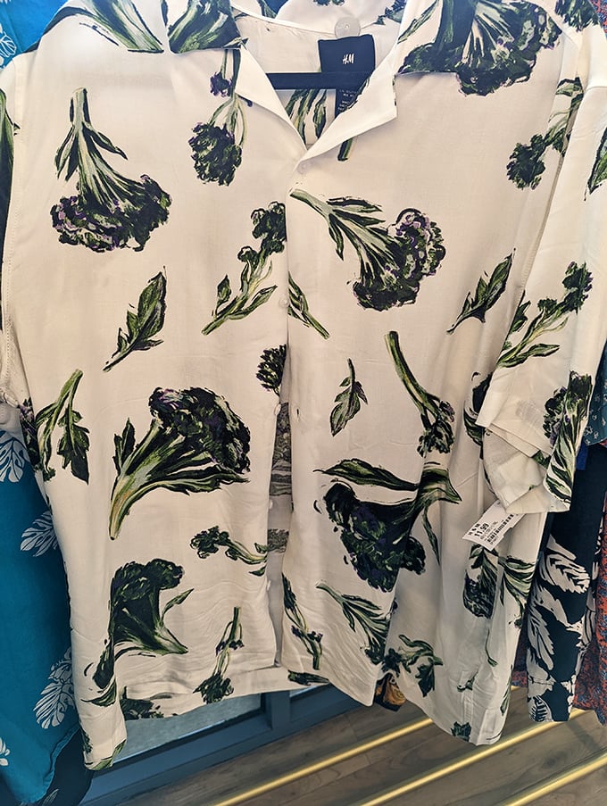 H&M's broccoli-patterned shirt proves vegetables aren't just for eating. Who knew produce could look so fashionable?