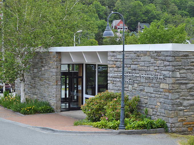 Banner Elk's stone visitor center looks like it was built by the same folks who designed castles, just on a cozier scale.