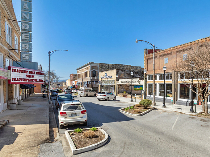 Batesville's downtown blends old and new like a town that respects its past while embracing progress.