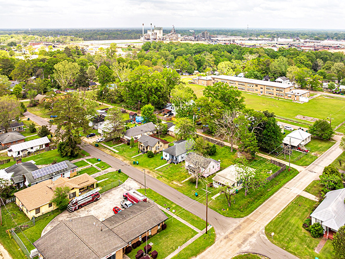 Bogalusa's tree-lined neighborhoods offer the kind of peaceful living where grocery bills stay refreshingly reasonable.