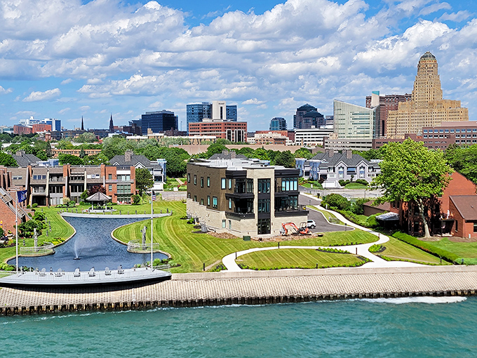 Buffalo's skyline reflects off Lake Erie like a mirror, showcasing a city that's mastered the art of reinvention.