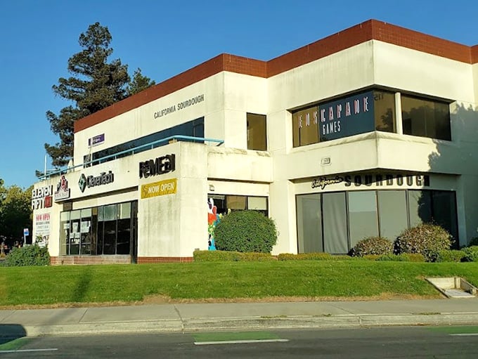 California Sourdough Eatery's clean lines hint at the artisanal bread magic happening inside daily.